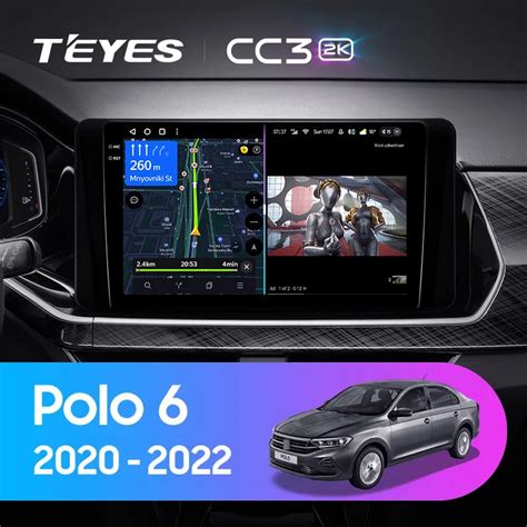 Teyes CC3 2K 6/128 Volkswagen Polo Mk6/Skoda Rapid (2020-2022) F3 ...