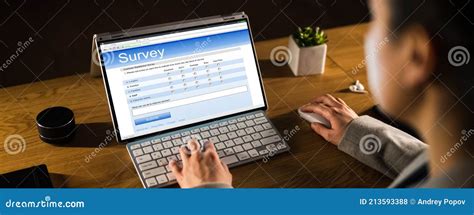 Survey Form Concept Questionnaire With Checkboxes Stock Image 269583769