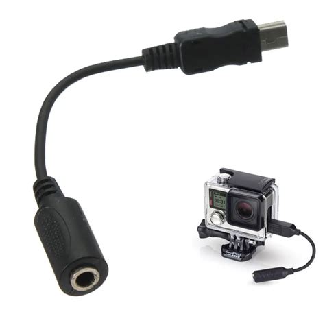 Male Mini USB To Female Mm Microphone Adapter External Mic Transfer Cable Wire For Camera