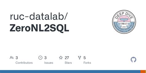 Github Ruc Datalabzeronl2sql