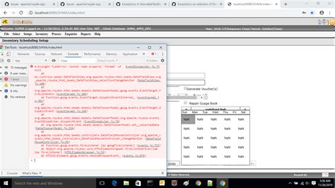 Exceptions On Selection Of Date · Issue 590 · Apacheroyale Asjs · Github