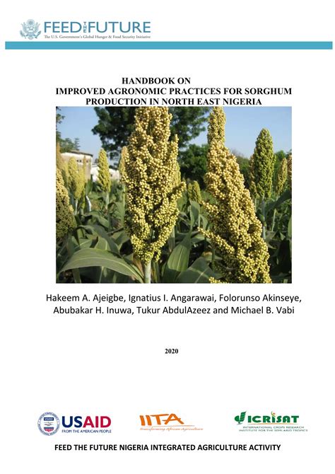 Handbook On Improved Agronomic Practices For Sorghum Production In North East Nigeria Feed The