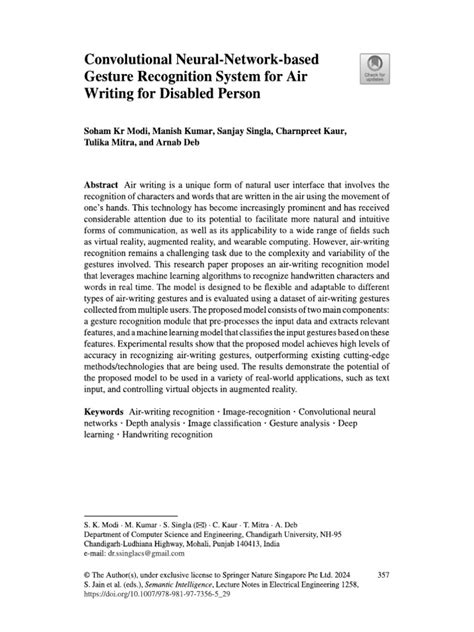 Sohm Sanjay Singla Springer Con Paper Pdf