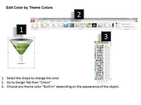 Two Way Process Flow Funnel Diagram Graphics Presentation Background For PowerPoint PPT