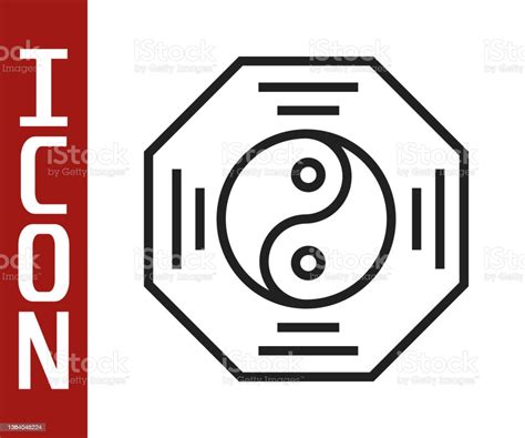 흰색 배경에 고립 된 조화와 균형 아이콘의 블랙 라인 음양 기호 벡터 0명에 대한 스톡 벡터 아트 및 기타 이미지 0명 검은색 균형 Istock