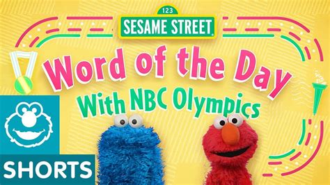 Sesame Street Olympic Athletes Teach The Word Of The Day Youtube