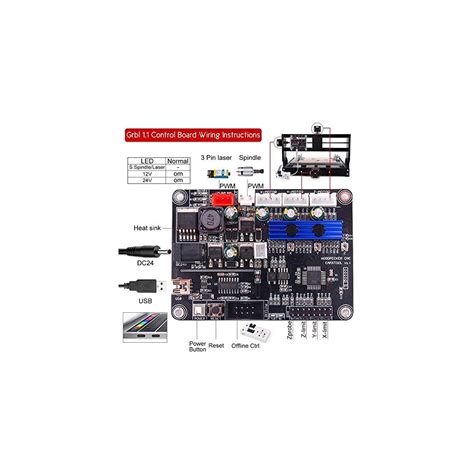 Buy 2 In 1 7000mw Cnc 3018 Pro Engraver Machine Grbl Control 3 Axis Diy Router Kit Plastic