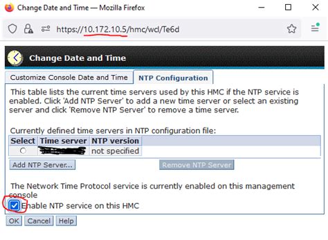 HMC V Acting As NTP Server HMC