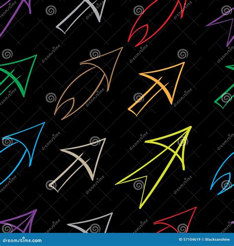 Seamless Shooters On Dark Stock Vector Illustration Of Identical 57104619