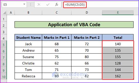How To Copy A Sum Formula In Excel 6 Methods Exceldemy