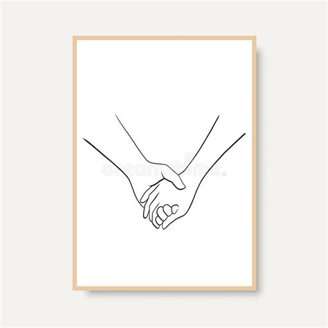 Minimal And Abstract Continuous Line Drawing Of Vector Image Stock