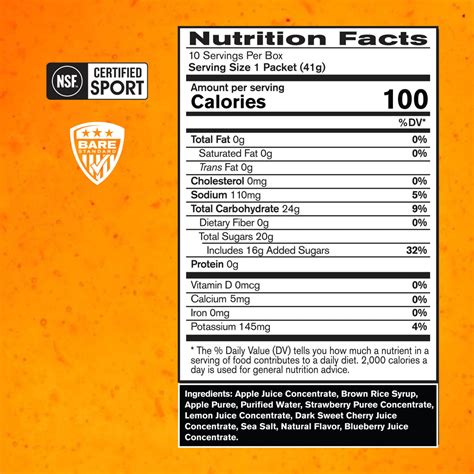 Go Gel Endurance Gel Bare Performance Nutrition