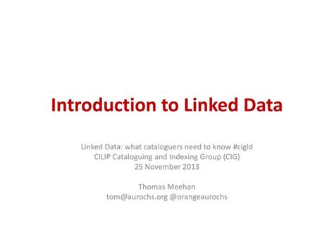Ppt Introduction To Linked Data Powerpoint Presentation Free