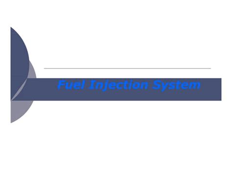 Types Of Fuel Injection System And Nozzles Pdf