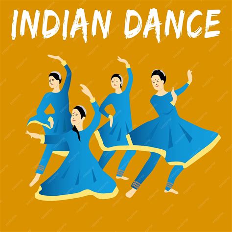 Premium Vector Vector Illustration Of Classical Indian Dance