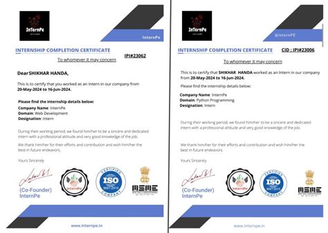 shikhar handa on linkedin internship webdevelopment pythonprogramming careergrowth