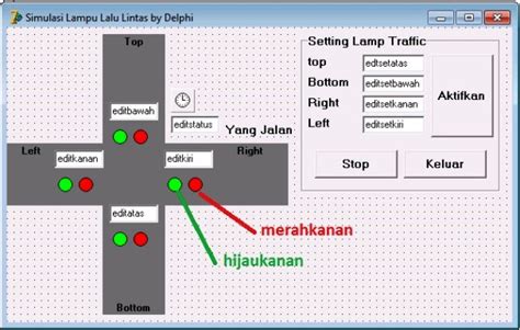 ANDRI MAULANA Simulasi Lampu Lalu Lintas Di Delphi