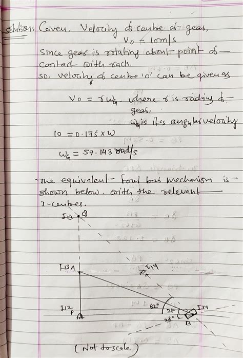 [solved] If The Center O Of The Gear Is Given A Velocity Of V O 10m S Determine The Speed Of