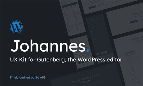 Johannes Ux Kit For Gutenberg Wordpress Figma