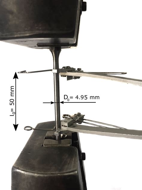 Setup Of The Tensile Test Download Scientific Diagram