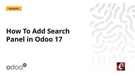 how to add search panel in odoo 17 odoo slides ppt