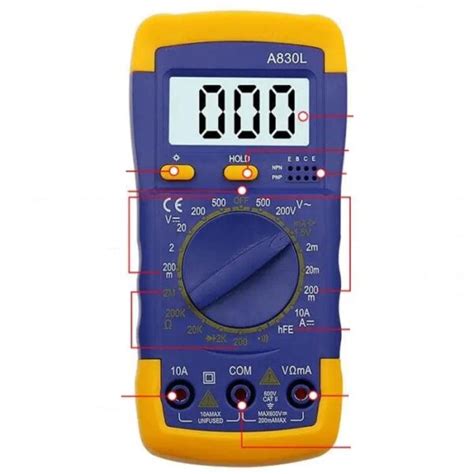 A L Digital Multimeter AC DC Intercom Supplies