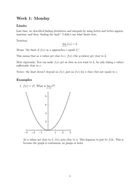 Week 1 Notes Pdf Analysis Real Analysis