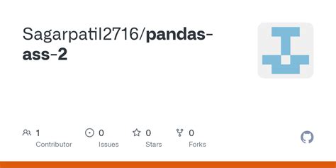 Github Sagarpatil2716pandas Ass 2