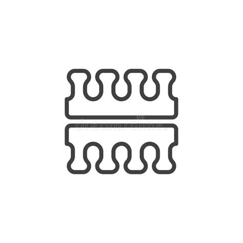 Toe Separator Line Icon Stock Vector Illustration Of Procedure 262578120