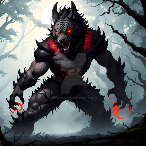 Moonlit Lycanthrope Fury By Nsfwartistry On Deviantart