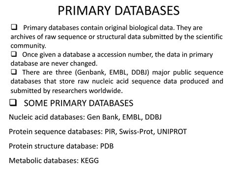 Bioinformatics And Databases In Bioinformaticspdf