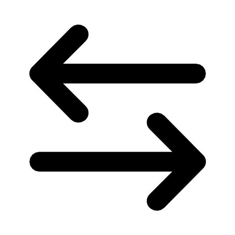 Swap Horizontal Solid Vector SVG Icon SVG Repo