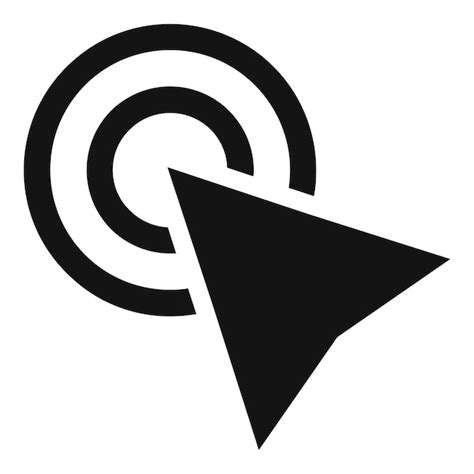 Ícone De Elemento De Clique Do Cursor Ilustração Simples Do ícone