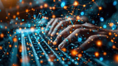 Data Science Ai And Cloud Data Concept Computer Programmer Stock