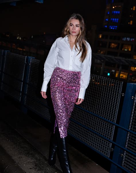 Rotate Sequins Pencil Rok Fuchsia Pink Nieuwste Style Secrets