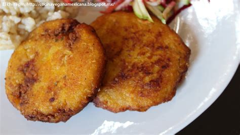 El Chiltepín La Dulce Cocina Vegana Tortitas De Plátano Macho