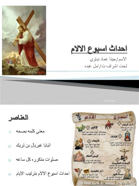 احداث اسبوع الالام Pdf