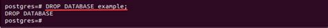 Postgresql Drop Database With Examples