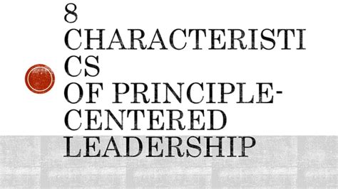 Principle Centered Leadershippptx