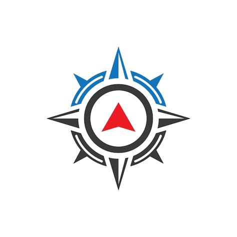 나침반 그림 벡터 디자인 프리미엄 벡터