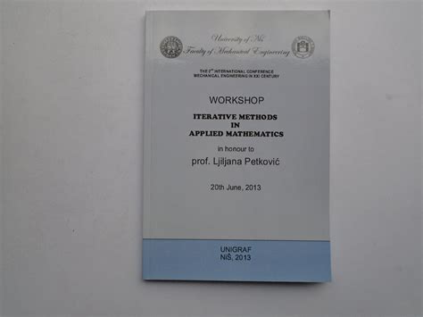 Iterative Methods In Aplied Mathematics Eng Zbornik 73277341