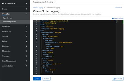 openshift 4 配置openshift集群日志环境efk openshift应用developer csdn博客