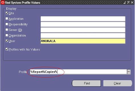 Set Default Printer And Report Copies For An User In Oracle Applications Oracle Apps