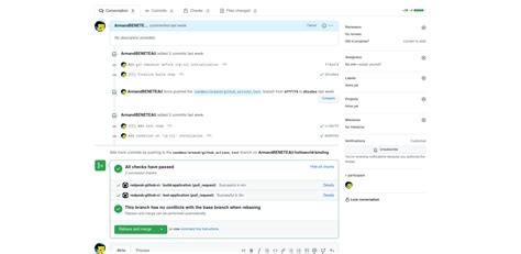 Redpesk Documentation Github Actions