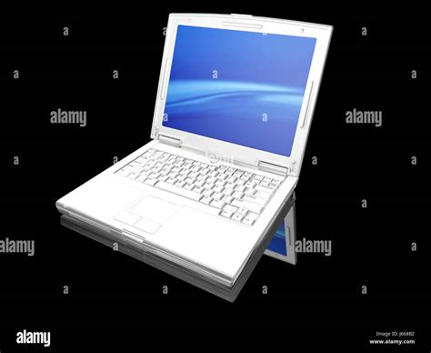Laptop Notebook Computers Computer Keyboard Object Isolated Model