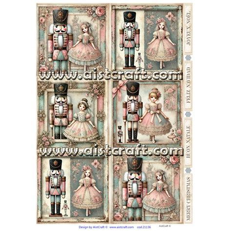 Rice Paper For Decoupage Nutcracker And Marie