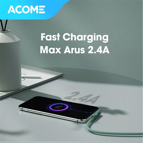 Jual Acome Bundling Gaming Cable Data Fast Charging Kabel Data Micro Usb Type C Lightning Qc