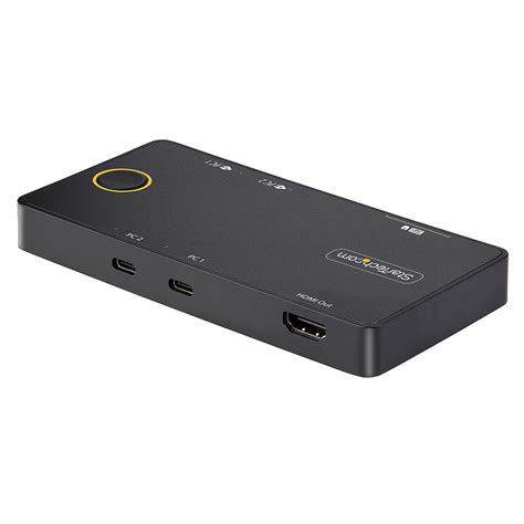Startech 2 Port Usb C Small Form Factor Kvm Switch C2 H46 Uc2 Pd Kvm Mwave