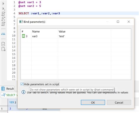 Bind Parameters Popup Panel Always Shows · Issue 3640 · Dbeaver