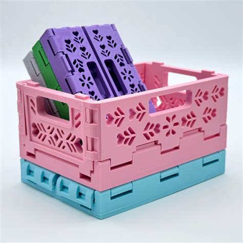 3d Printable Floral Foldable And Stackable Crates By Brandon Santana